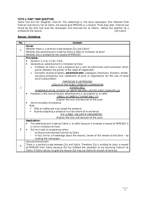 Mid test notes - Introduction to The Law of Contract, Torts and Crimes ...
