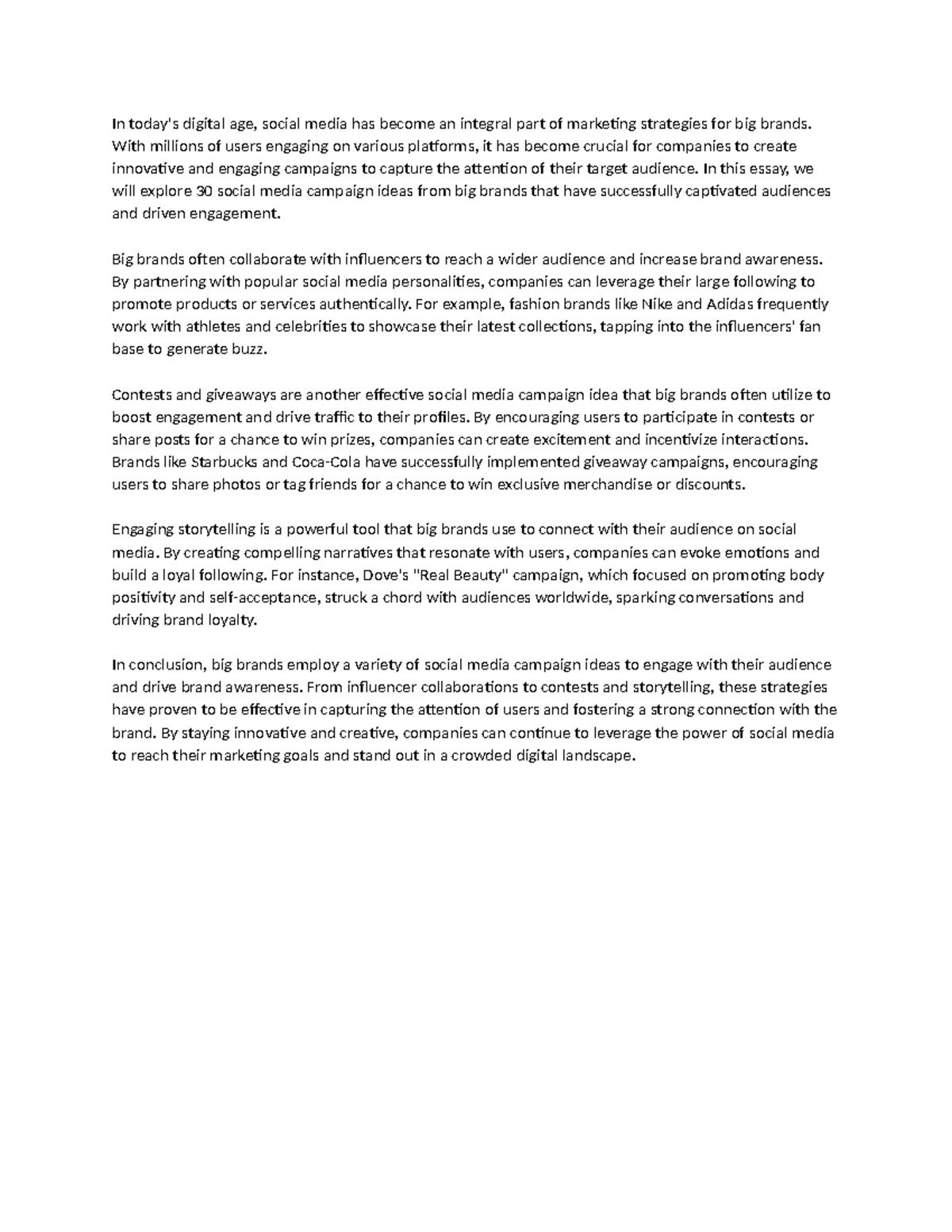 30 social media campaign ideas from big brands - In today's digital age ...