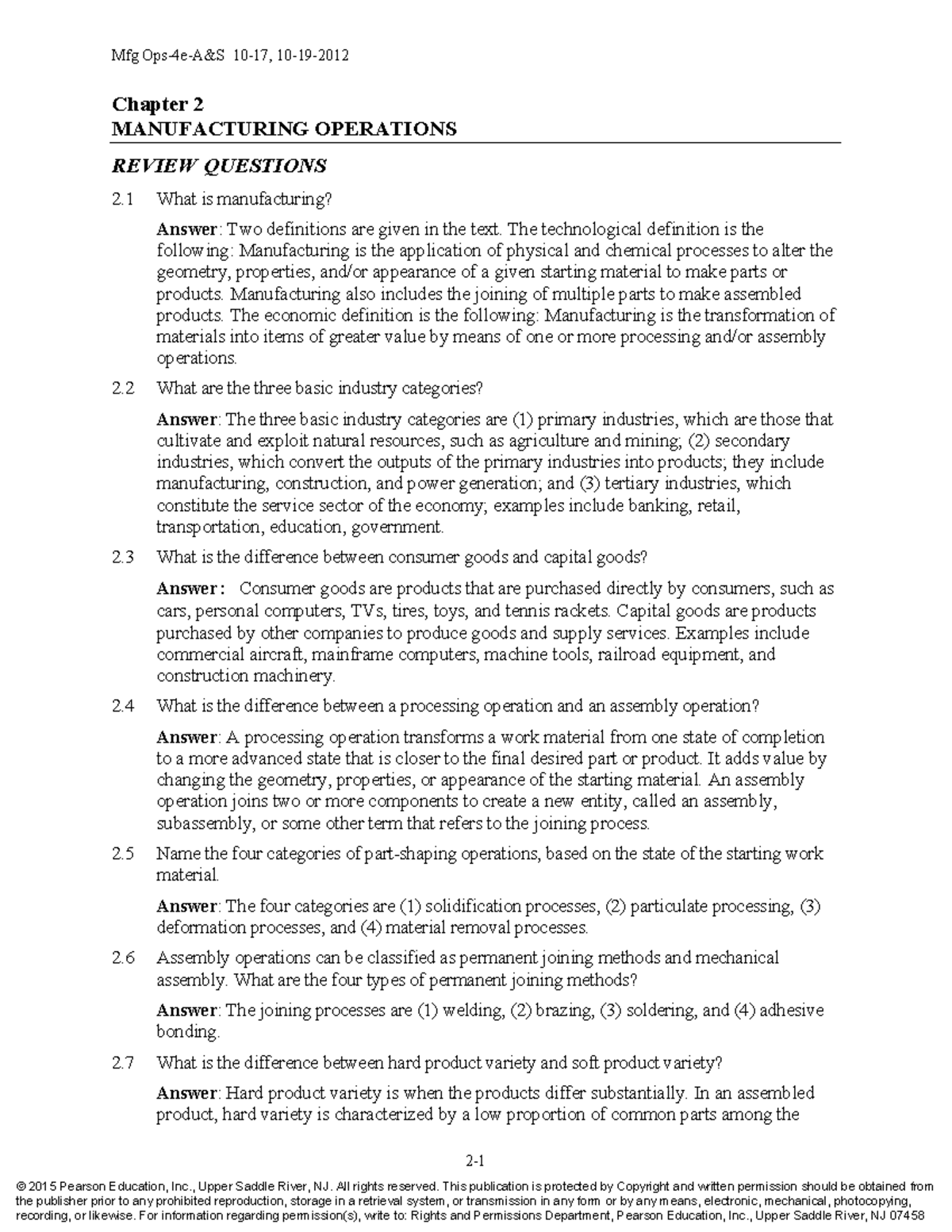 Samples Solution Manual for Automation Production Systems and Computer ...