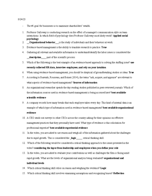 Unit 6 reading responses - Unit 6 reading responses: 1. Choose any one ...