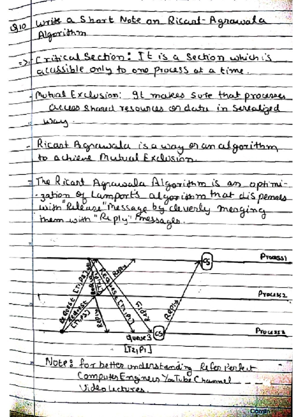 Distributed-Computing 2 - gio write a S hart Note on Risant Agrawala ...