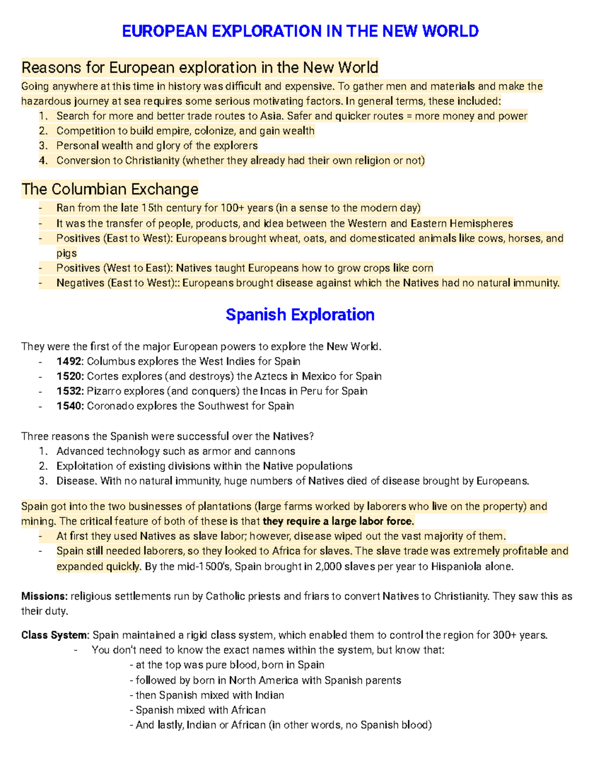 7th Grade Midterm Study Guide (LONG Version), 2022 - 2023 - EUROPEAN ...