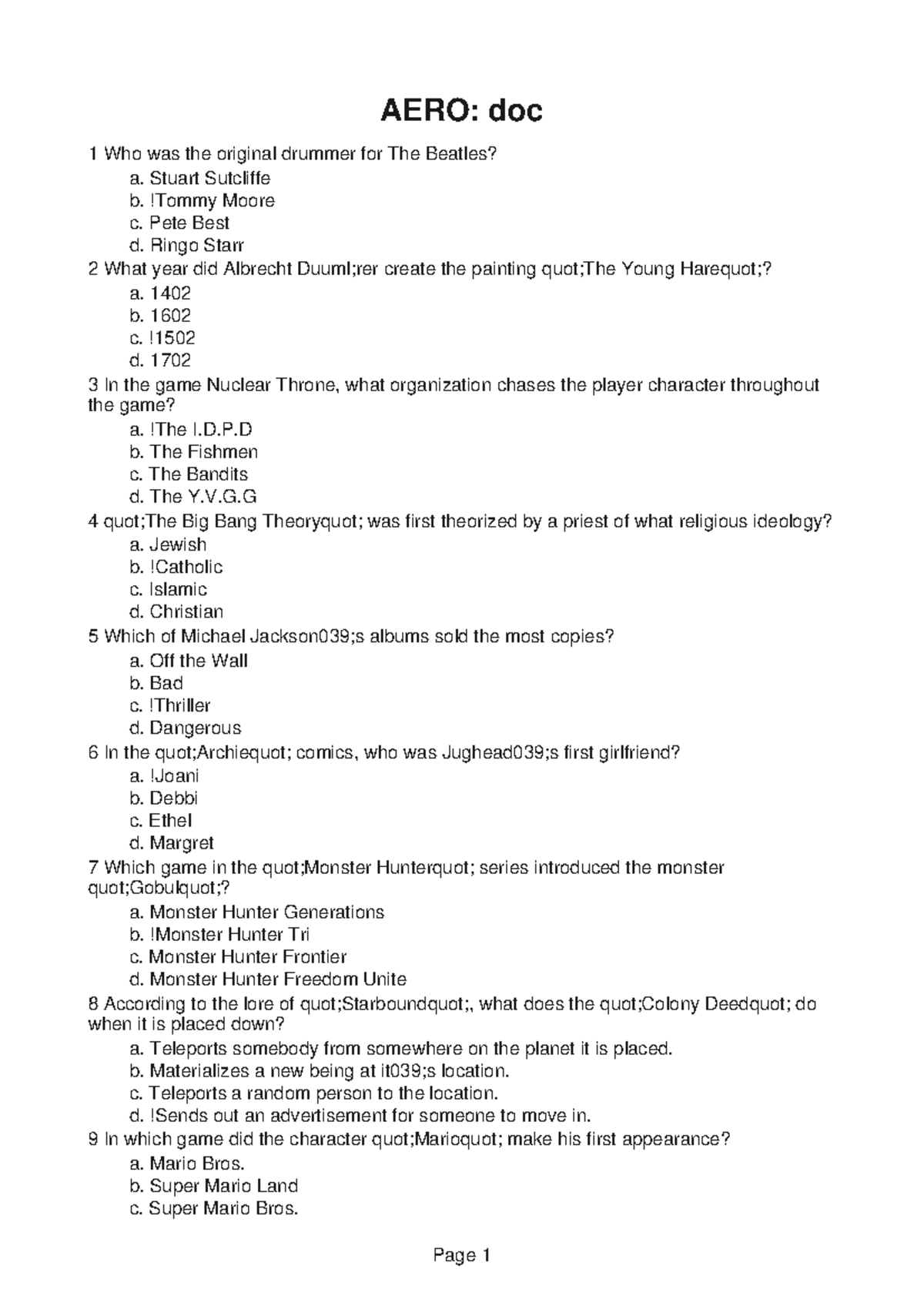 AERO175-Slides-4 - AERO175 Practice Problems 9 - AERO: doc 1 Who was the original drummer for ...