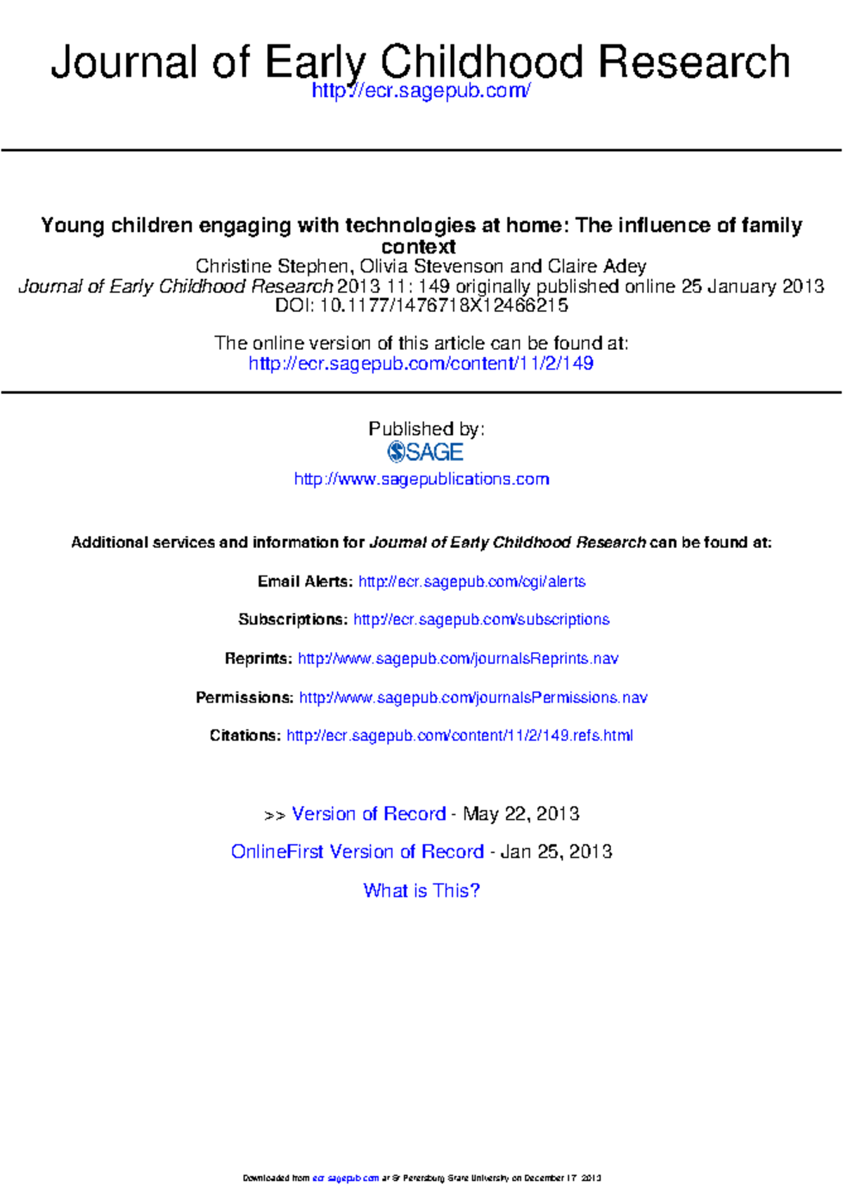 Stephen 2013 - awd - ecr.sagepub/ Journal of Early Childhood Research ...