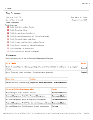 Chapter 12 labs - labsims - Chapter 12 labs Lab 12.5 Manage Mobile ...
