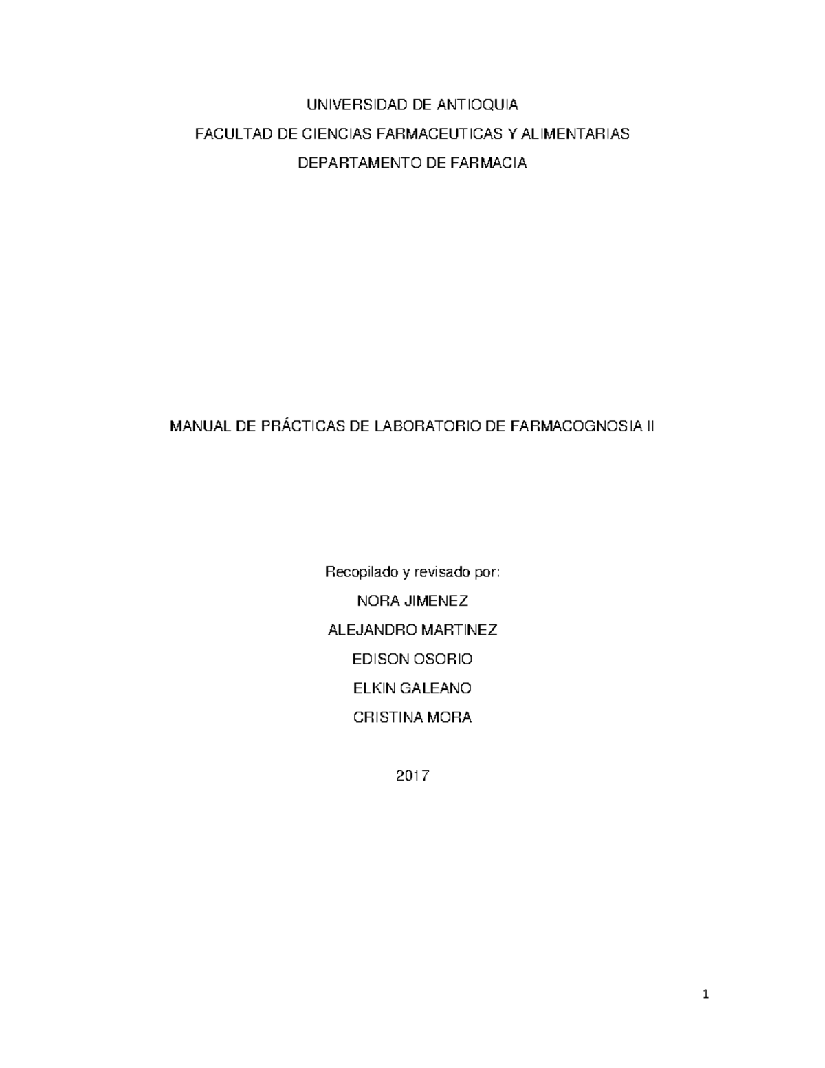 Manual 2018 julio farmacognosia II - Warning: TT: undefined function: 32 Warning: TT: undefined ...