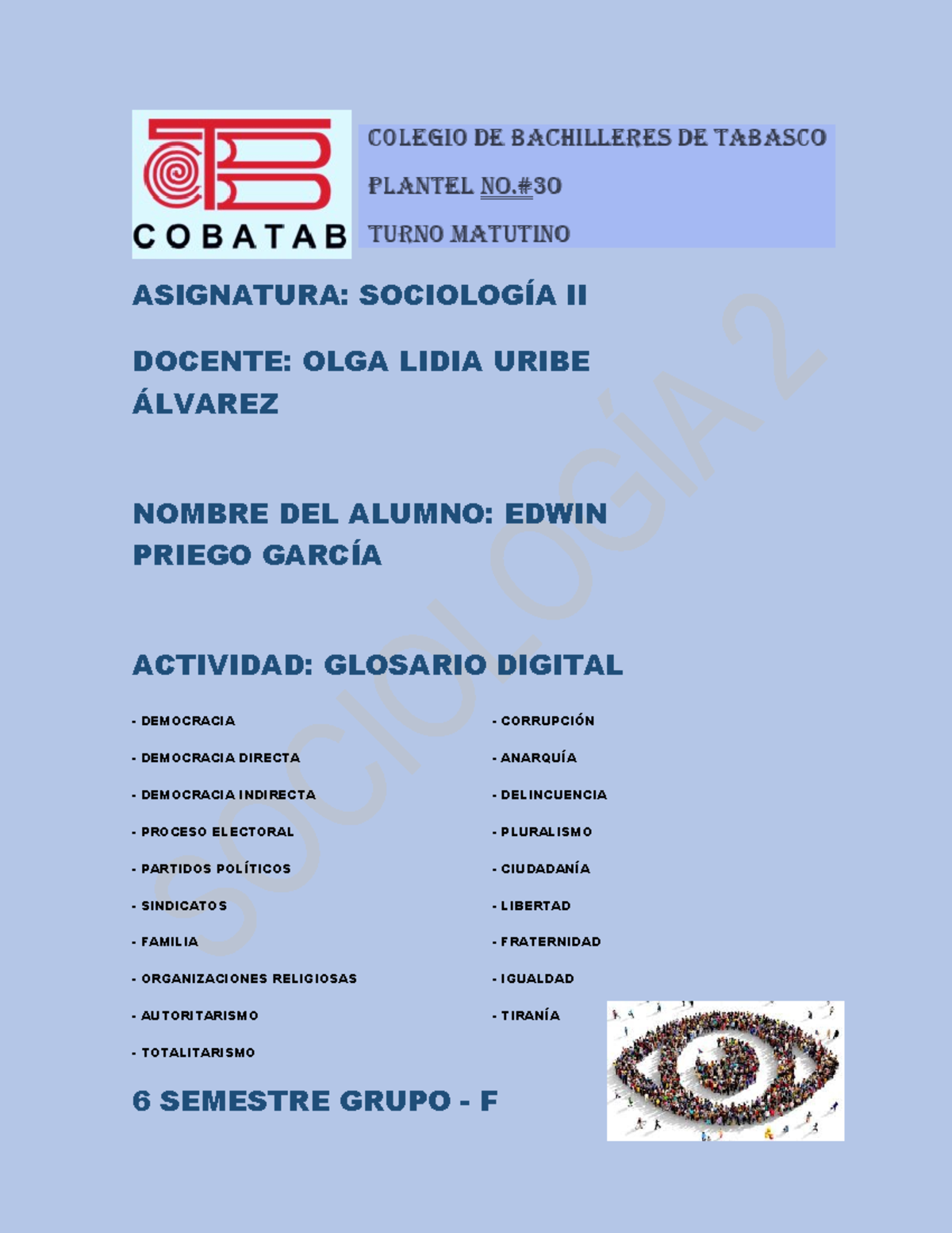 Glosario Digital (Sociología II) - AS IGNATURA: SOCIOLOGÍA II DOCENTE ...
