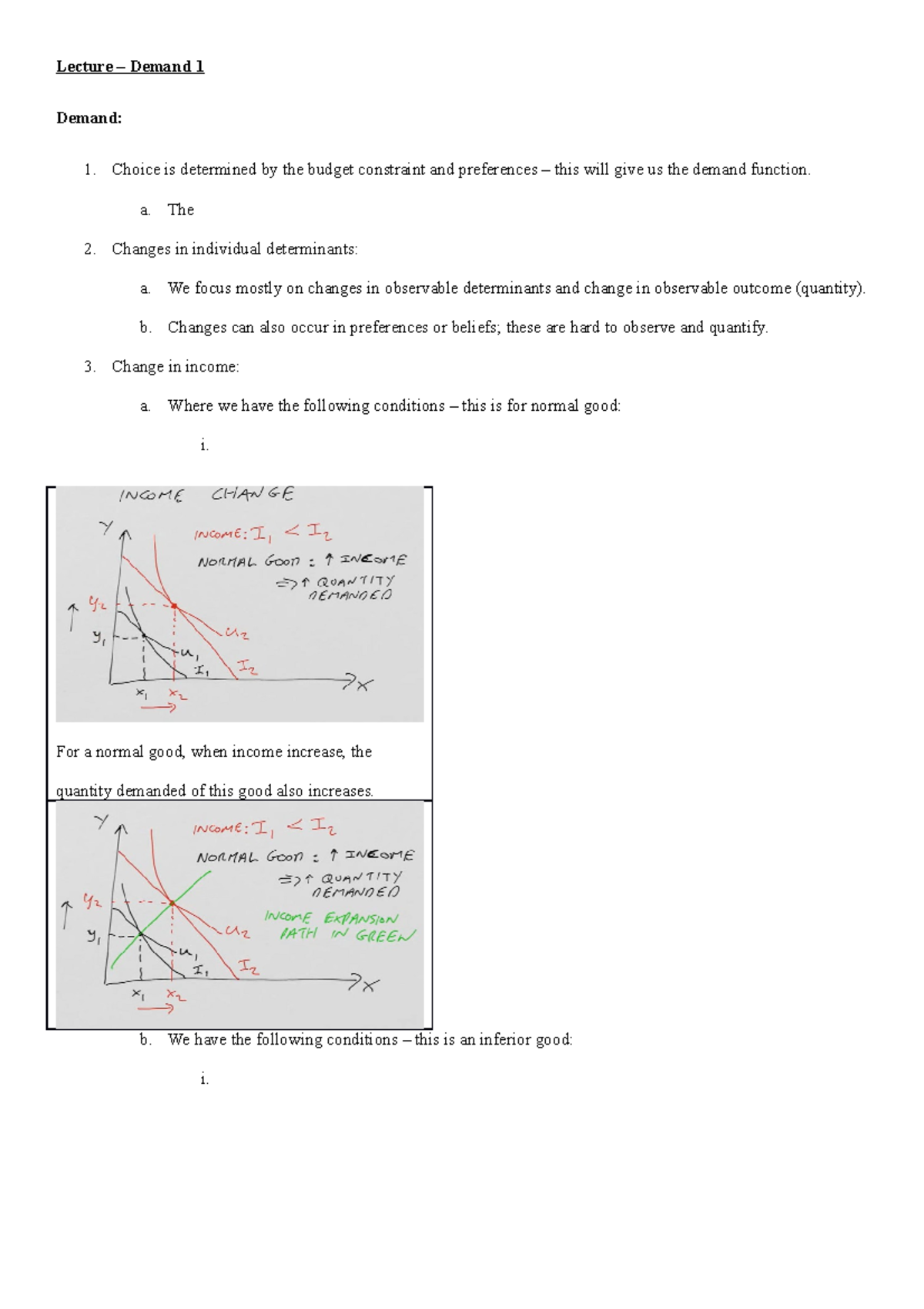 WEEK 2 Demand and Comparative Statics - Lecture – Demand 1 Demand ...