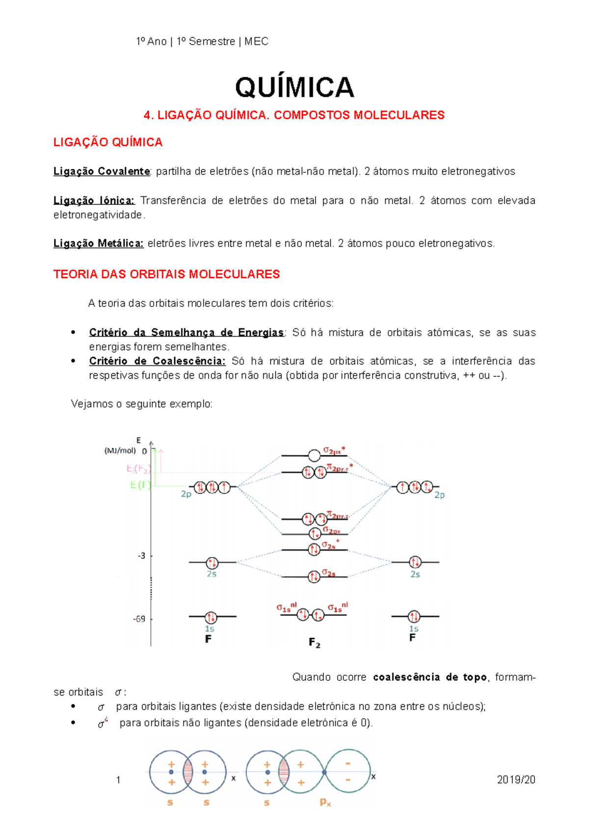 4. Ligaçáo Química. Compostos Moleculares - QUÍMICA 4. LIGAÇÃO QUÍMICA ...