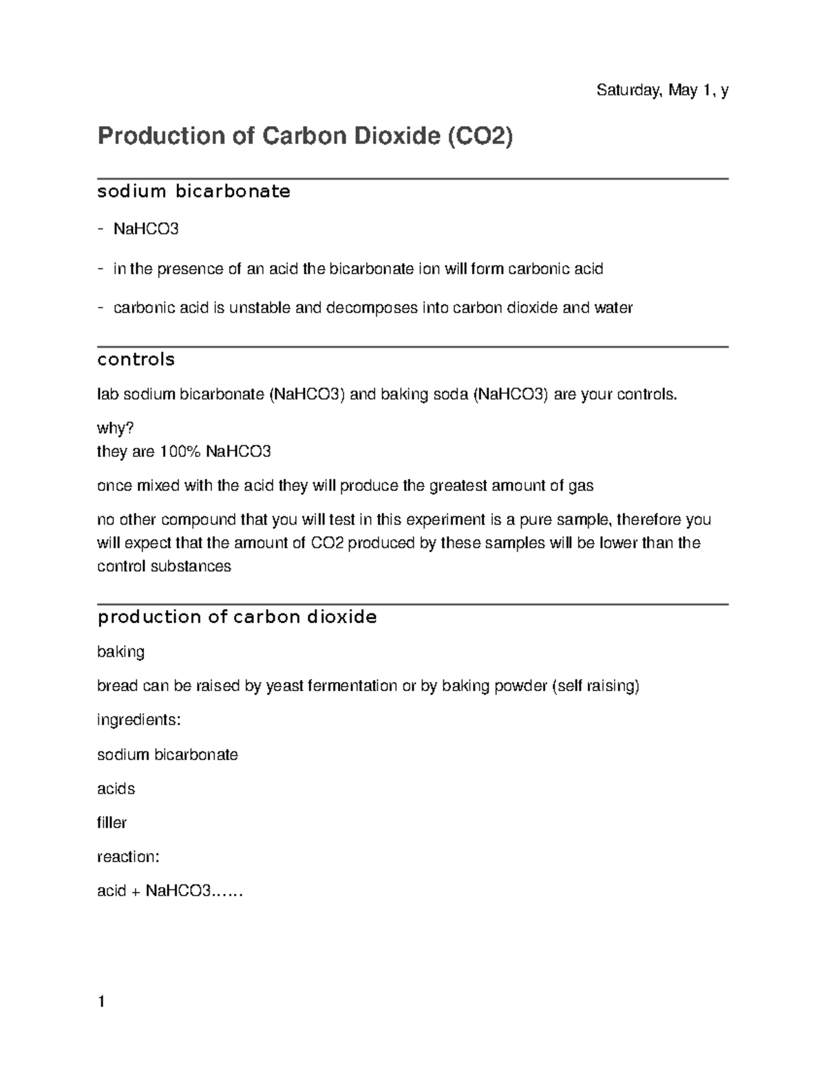 Intro Chemistry Lab - Tutorial work - Lab 5 - Friday, August 23, y ...
