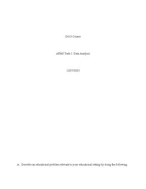 Data Literacy Task 1 - Course D019: Data Literacy and Evidence-Based ...