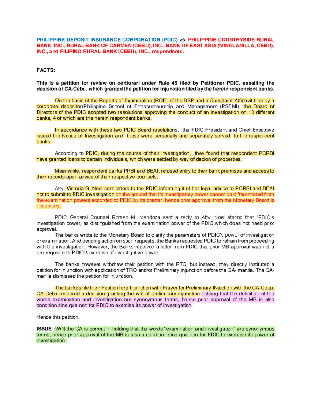 4. PDIC v Philippine Rural Countryside Bank - PHILIPPINE DEPOSIT ...