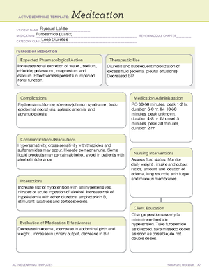 Digoxin med card - ACTIVE LEARNING TEMPLATES THERAPEUTIC PROCEDURE A ...