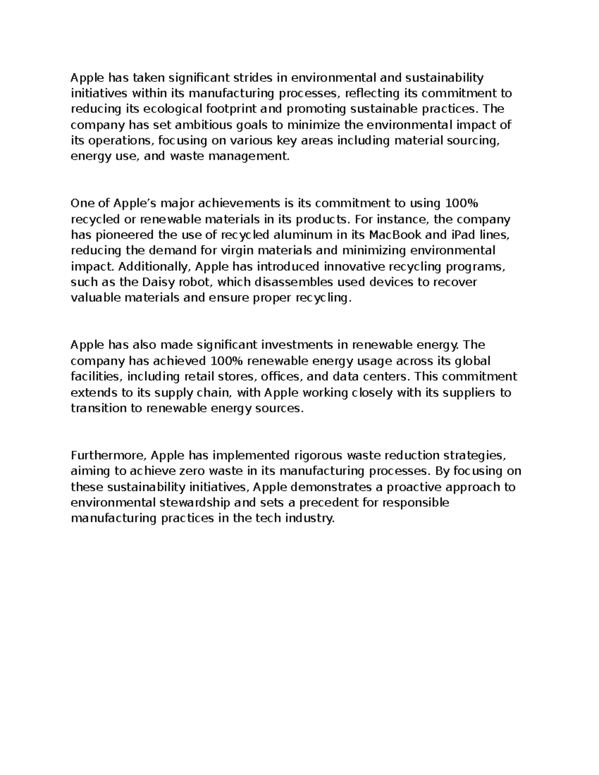 Apple has taken significant strides in environmental and sustainability ...