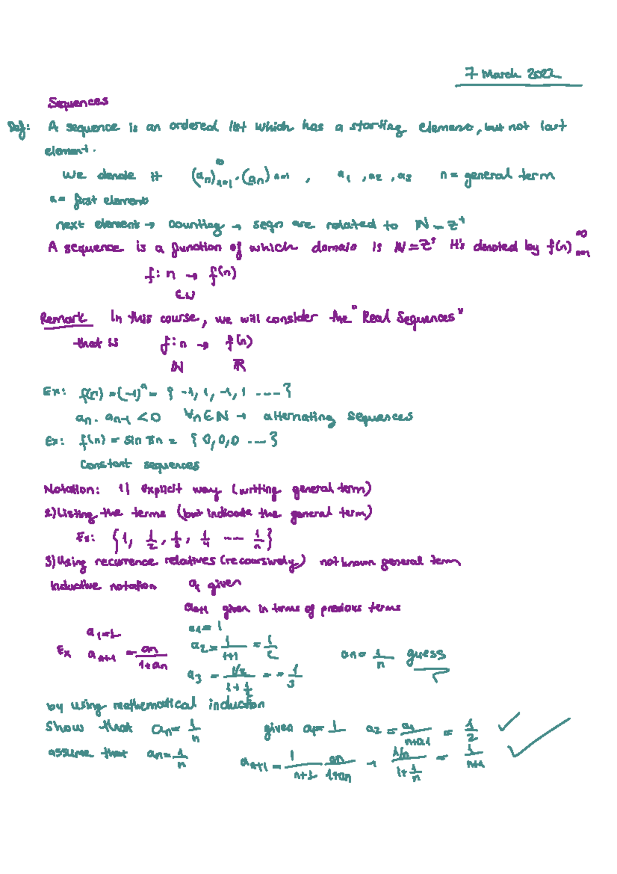 WEEK1 - recit questions - Calculus I - Studocu