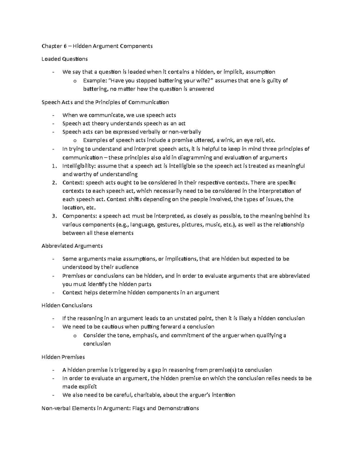Work for Quiz 3 - PP201 - Chapter 6 – Hidden Argument Components Loaded Questions We say that a ...