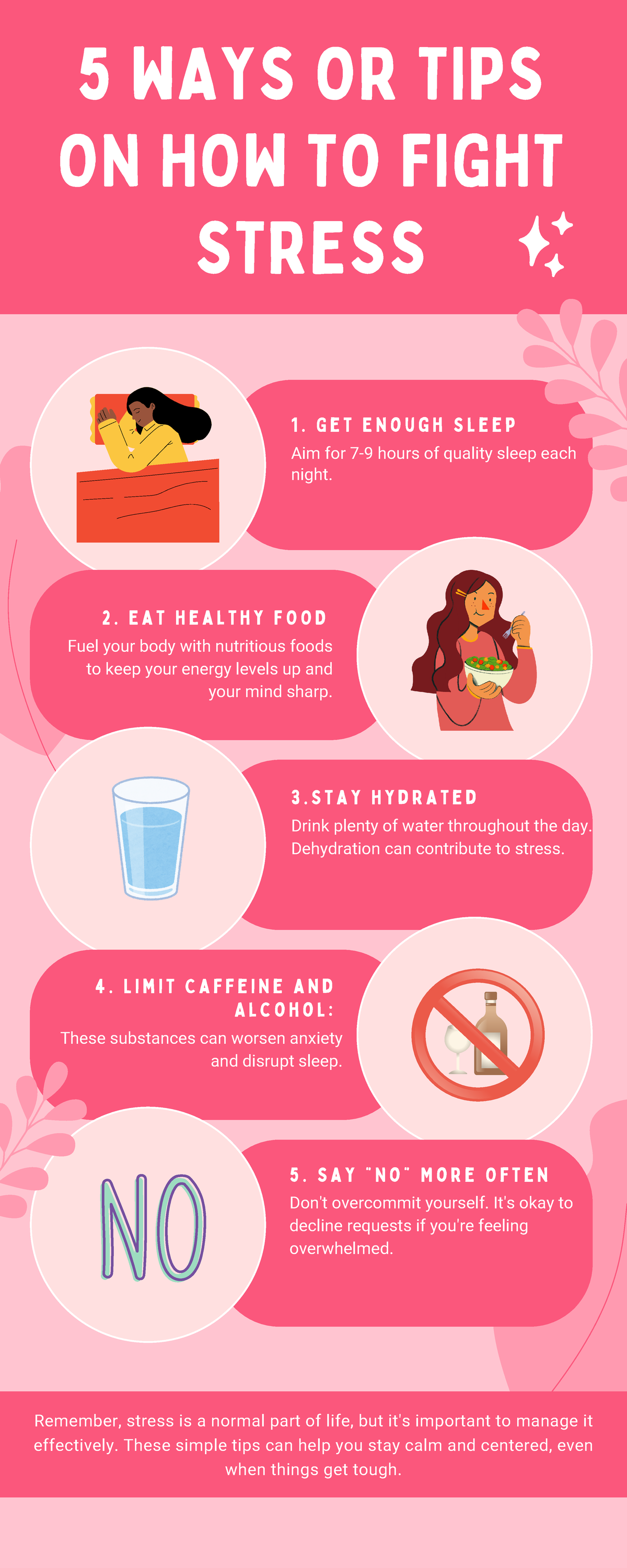 Act2infographic - Infographic - 5 WAYS OR TIPS ON HOW TO FIGHT STRESS ...