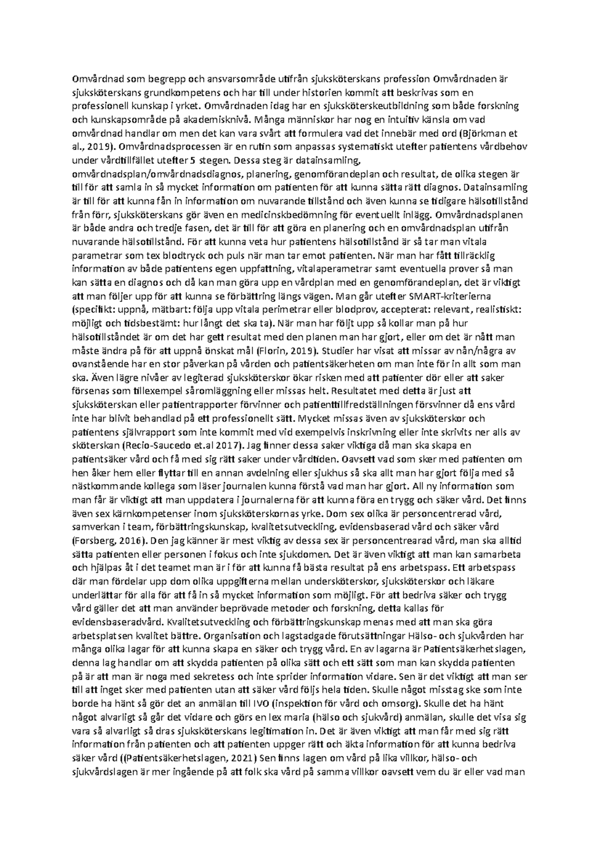 Cellen kopia 1 - Omvårdnad som begrepp och ansvarsområde utifrån ...