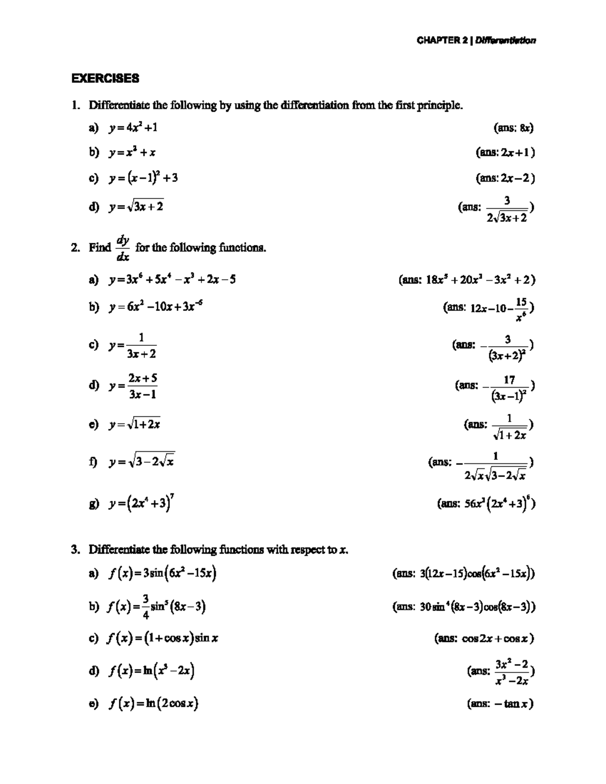 Tutorial 3-4 MAT183 - tuto - Calculus 1 - Studocu