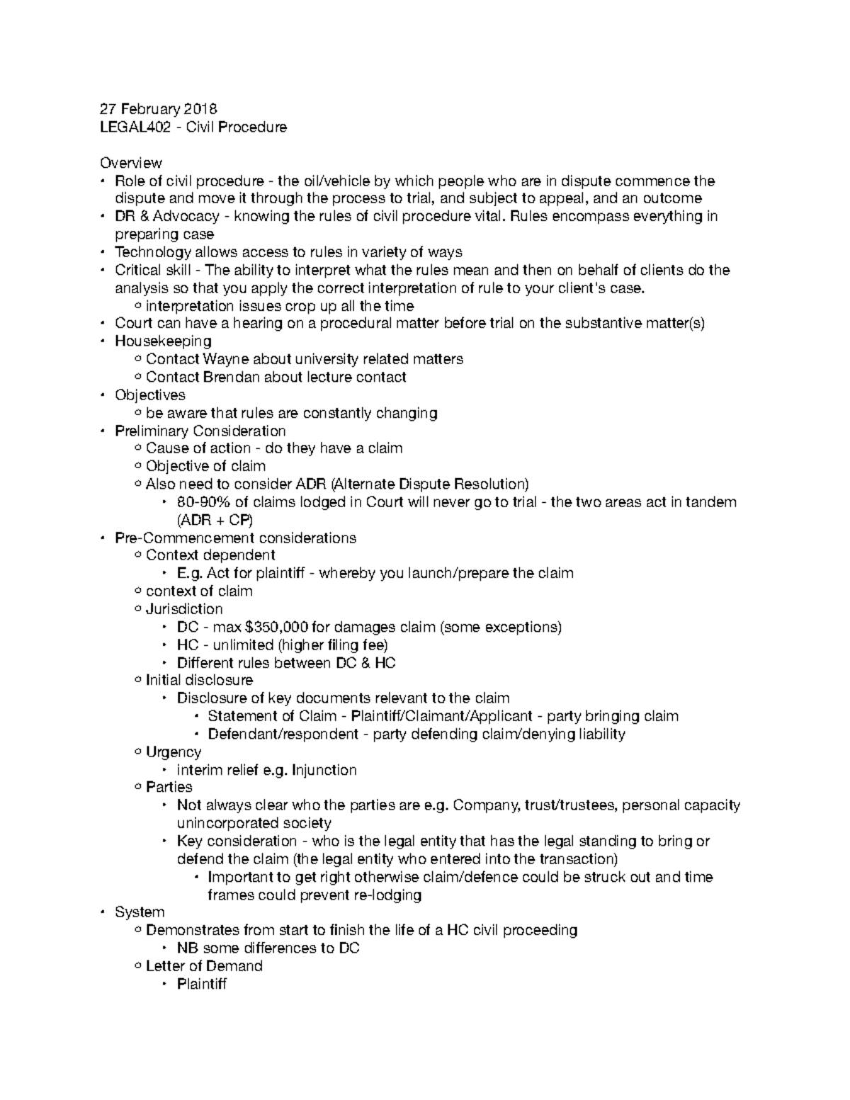 LEGAL402 A - 27-02-2018 - Warning: Error during font loading: XMLHttpRequest is not defined 27 ...