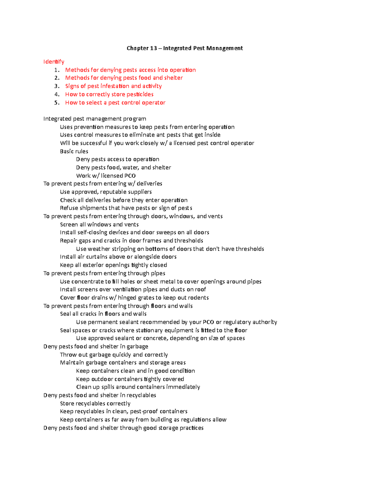 Chapter 13 - Integrated Pest Management - Chapter 13 – Integrated Pest ...