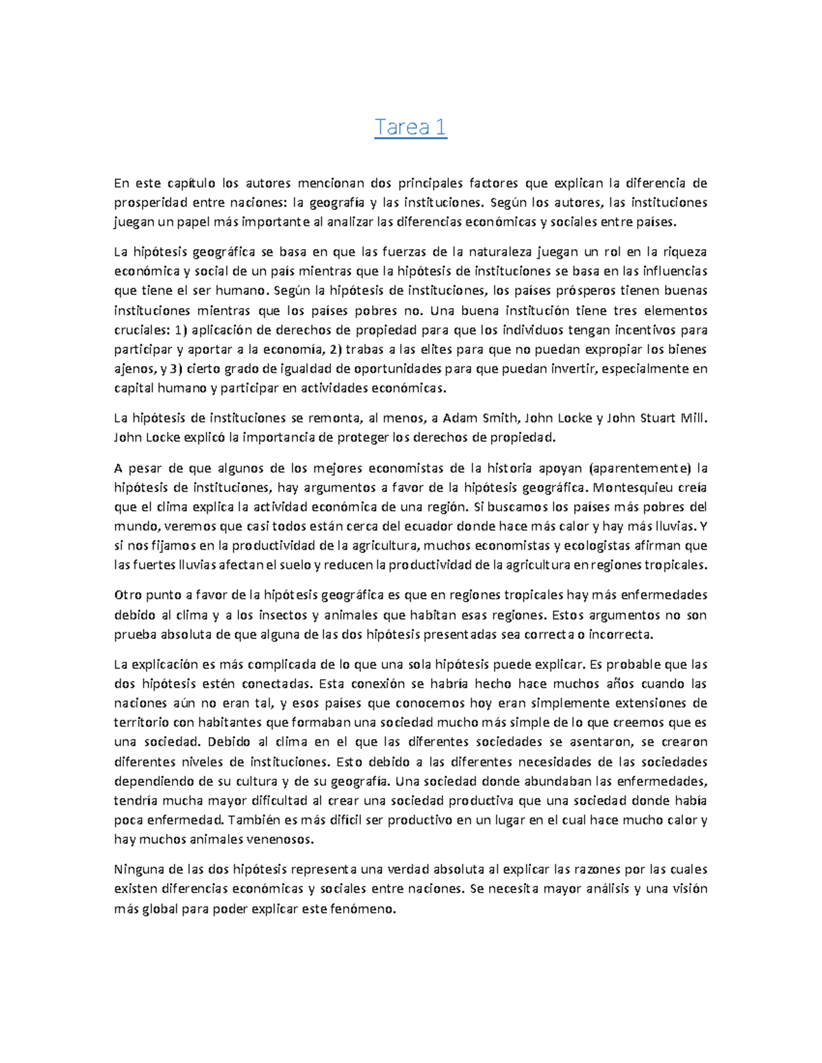 Tarea desarrollo económico - Warning: TT: undefined function: 32 Tarea 1 En este capítulo los ...