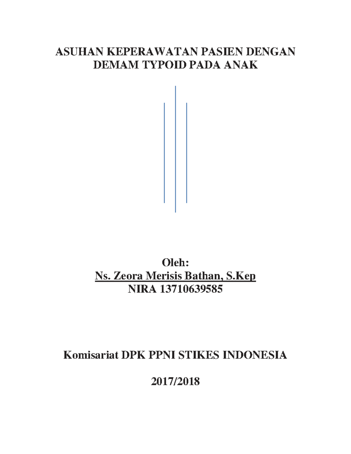 Askep Demam Tipoid - Good untuk membuat asuhan keperawatan - ASUHAN ...