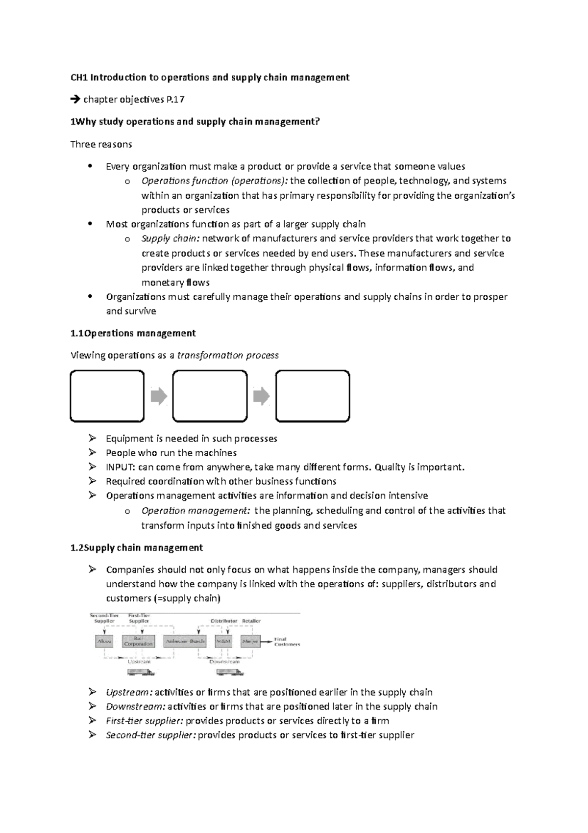BE OSCM CH1 - operations and supply chain management International ...
