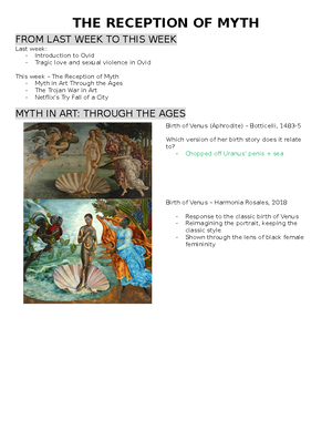 Lecture 11 - Theseus - Birth of Theseus: early importance of Poseidon ...