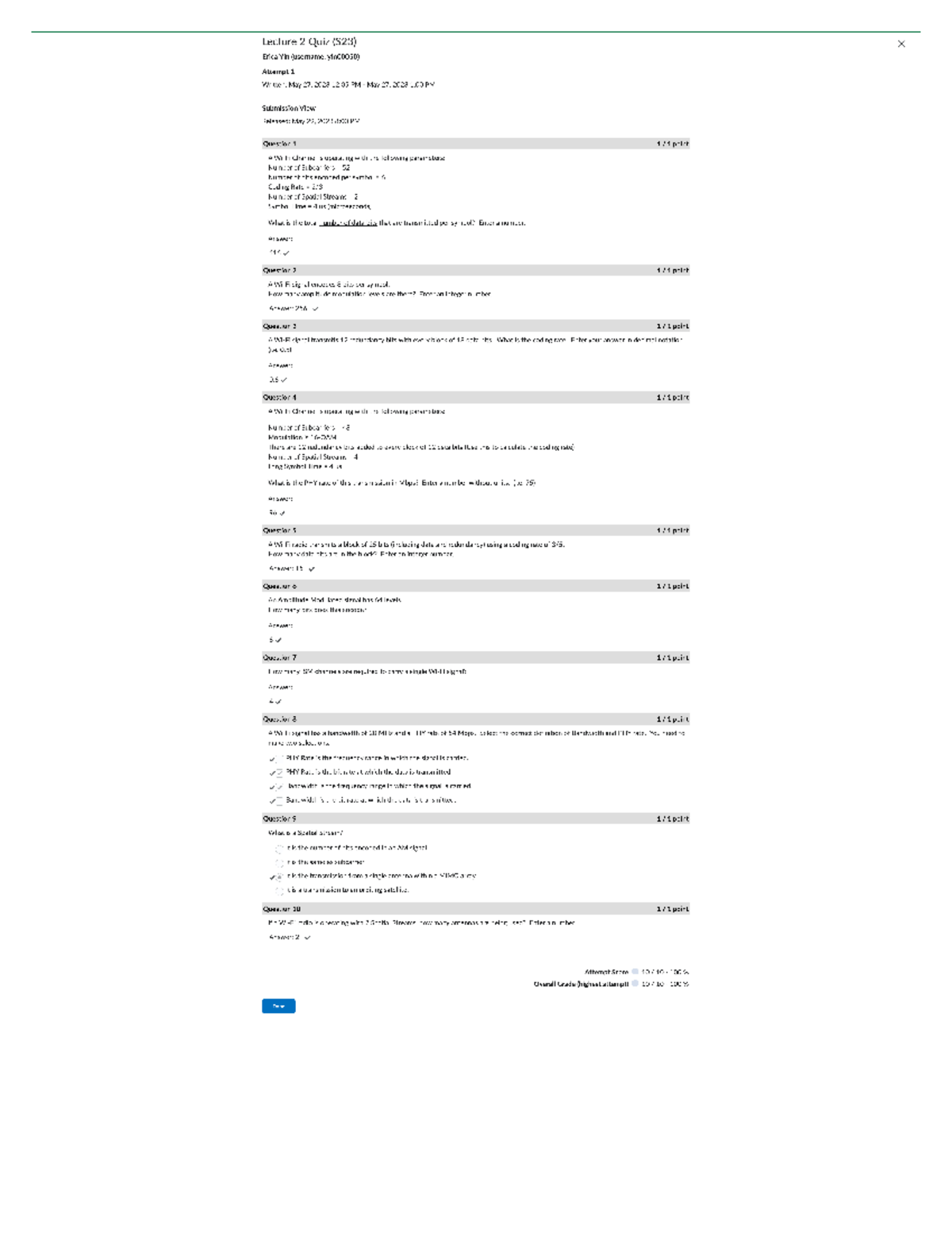 Lecture-quiz2 - wifi quiz - CST8317 - Studocu