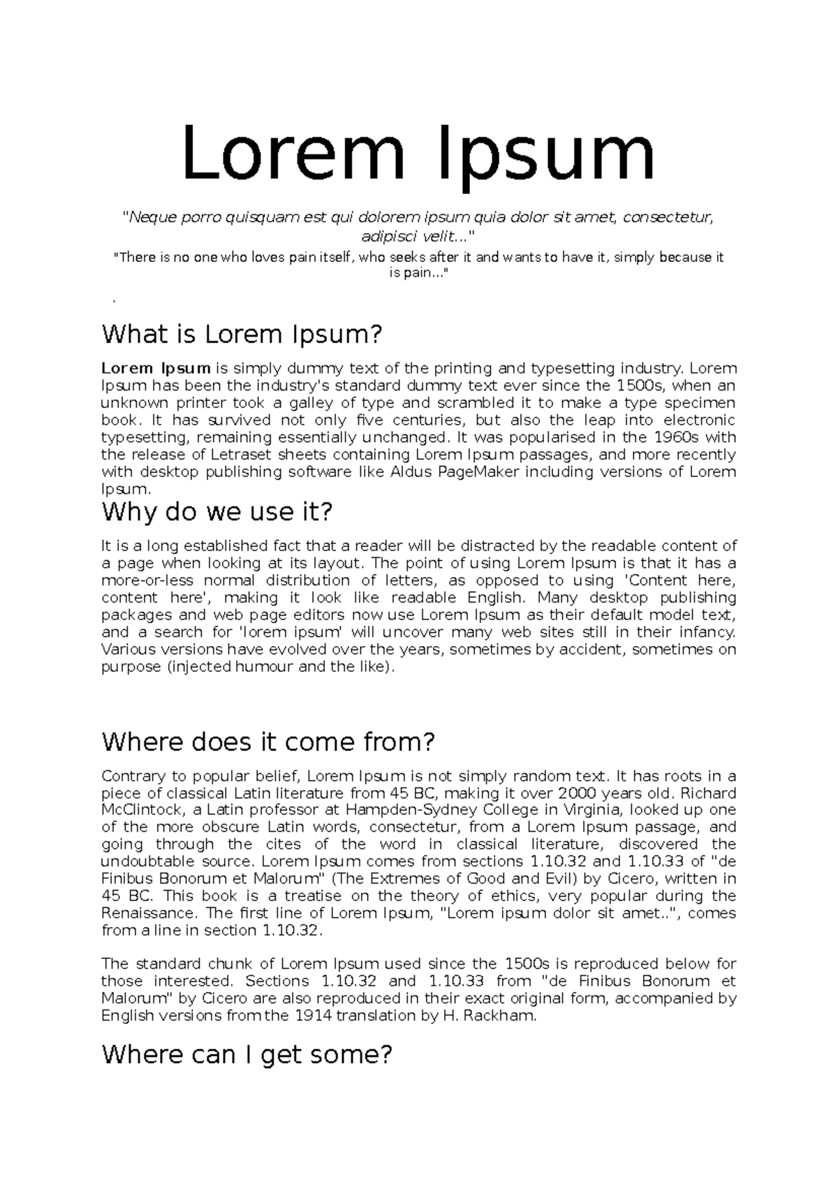 L o r e - qwerty qwertr - Lorem Ipsum "Neque porro quisquam est qui ...