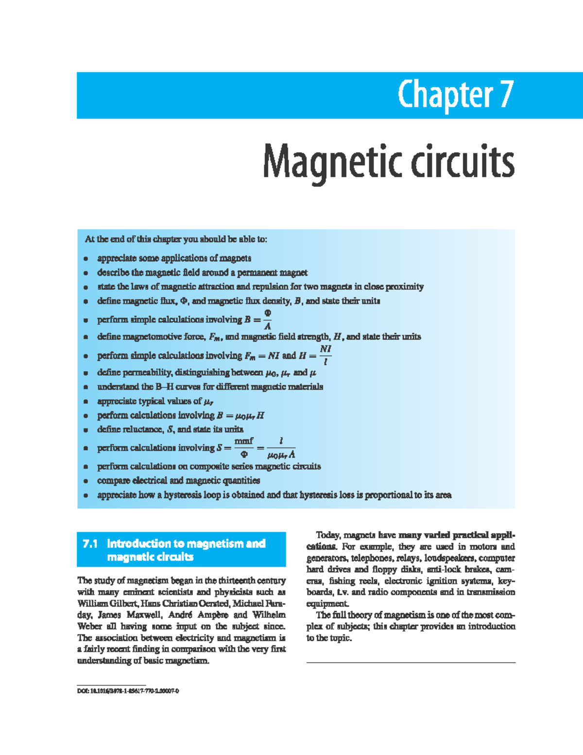 Magnetic Circuits - Lecture notes 1 - Power Engineering - Studocu