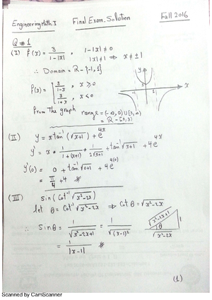Lec 9 - notes - Calculus I - CamScanner CamScanner - Studocu