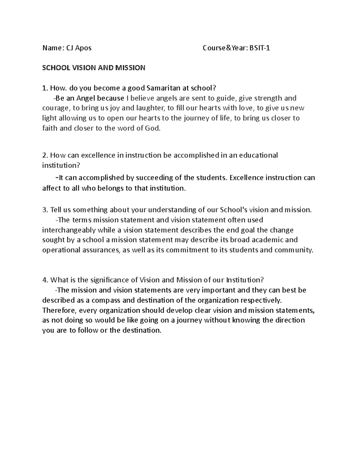 Task 1 - a spoken or written representation or account of a person ...