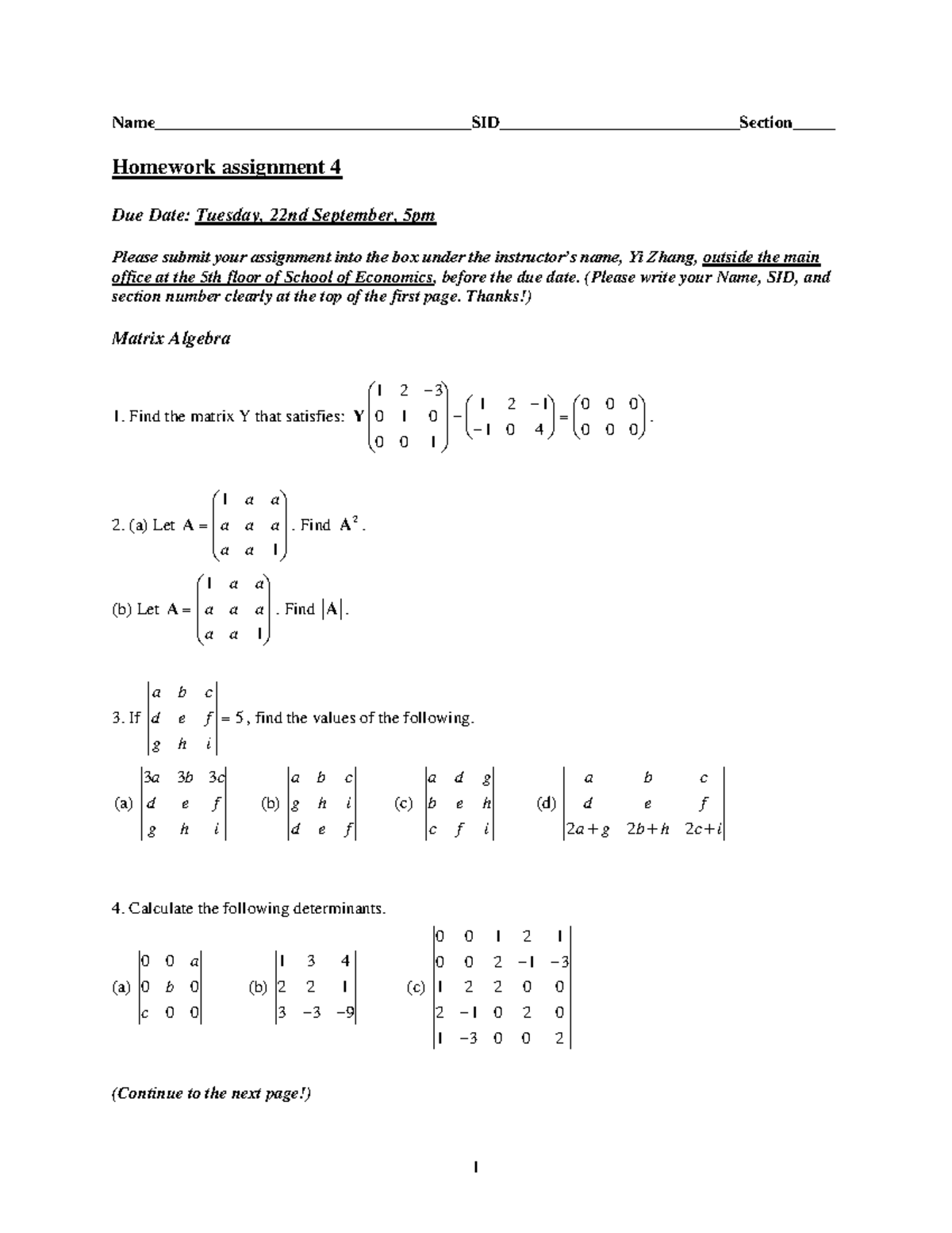 Homework Assignment 4 - - Studocu