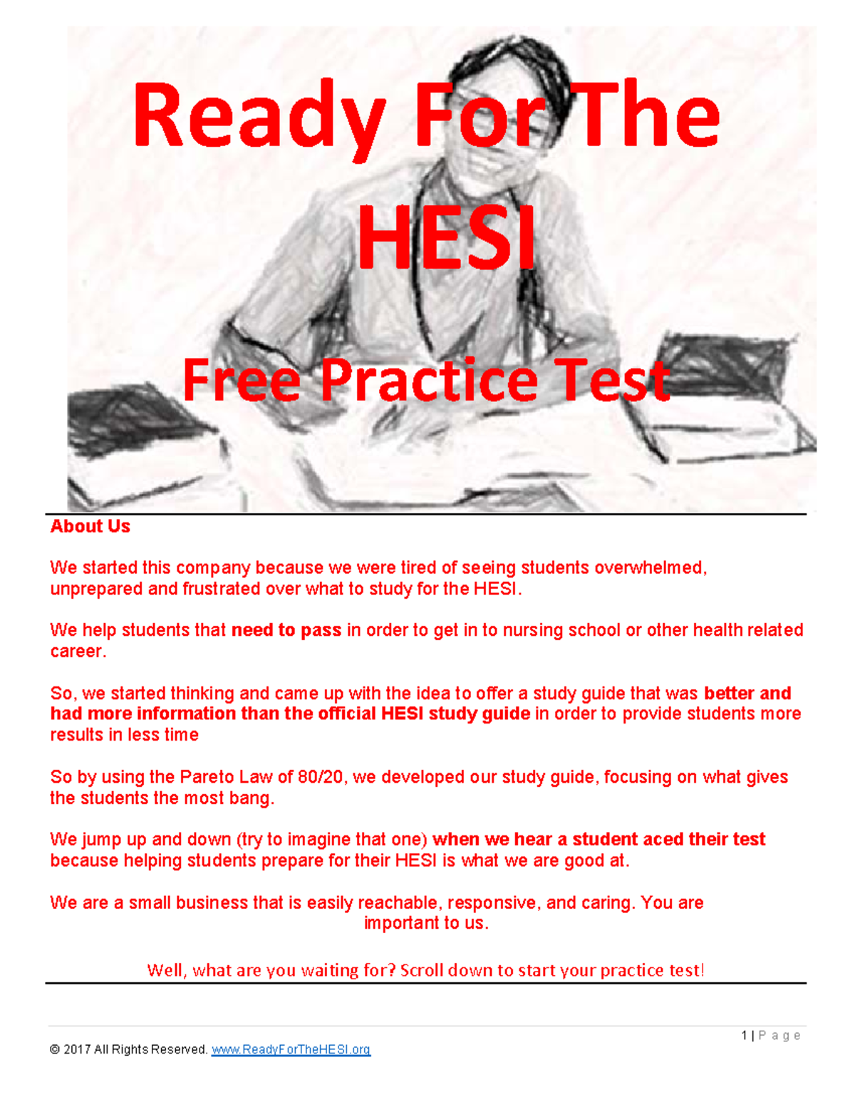 Ready For The HESI A2 Practice Test - 1 | P a g e Ready For The HESI ...