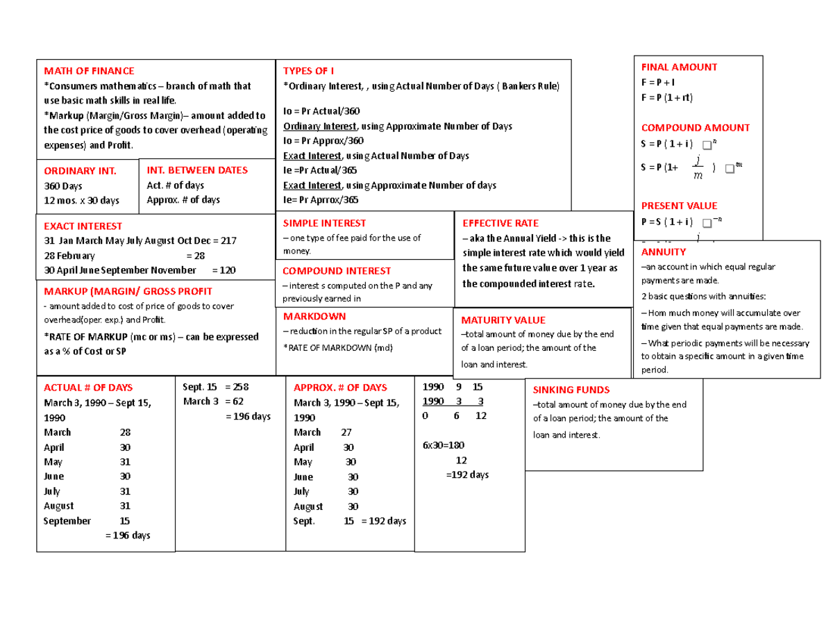 C3 - math of finance - Lecture notes 3 - ANNUITY –an account in which ...