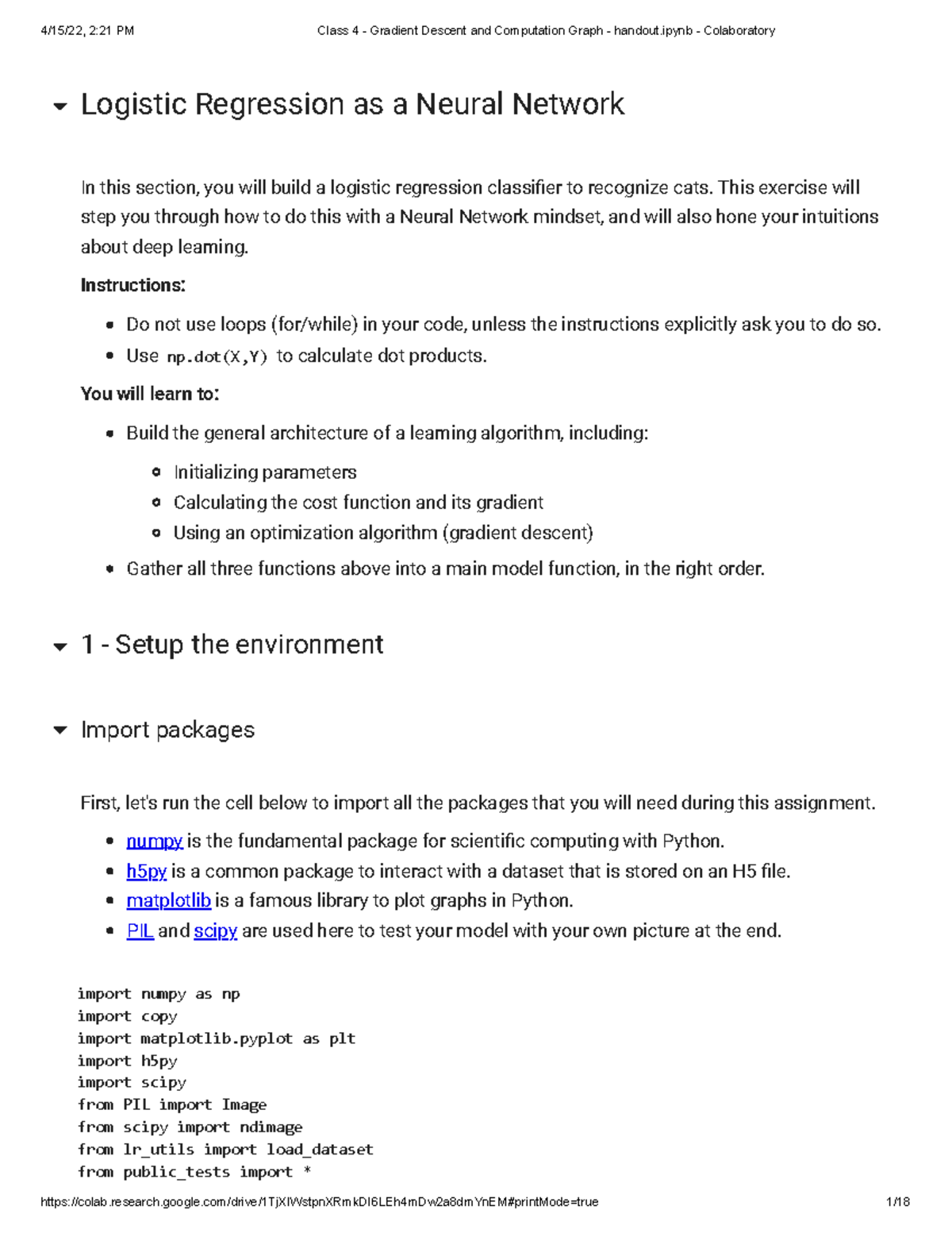 Class 4 - Gradient Descent and Computation Graph - handout.ipynb - Colaboratory - INSY 336 - Studocu