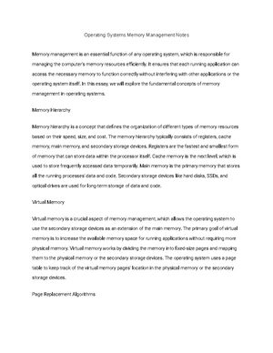 Error Detection Notes - Operating Systems Error Detection Notes ...