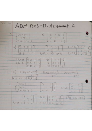 ADM1305 2023 Assignment 2 - ADM1305, Fall 2023, Assignment 2 Due date ...