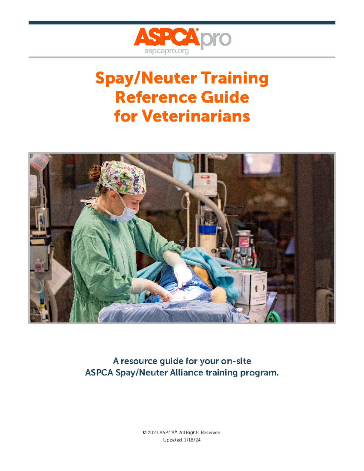 Asna spay neuter reference guide for veterinarians - Spay/Neuter ...