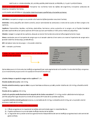Resumen Cap 15 Guyton - Capítulo 15 Distensibilidad vascular y funciones de los sistemas ...