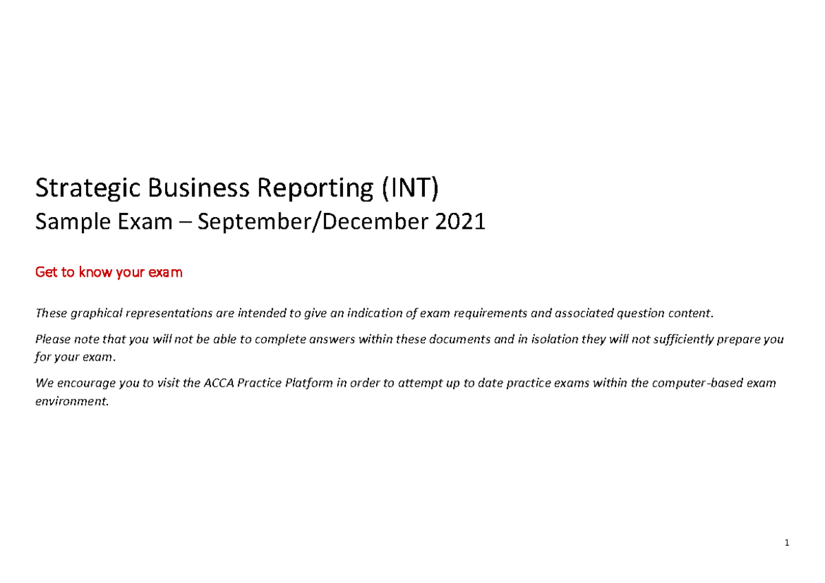 SBR INT SD21 Qs - sbr - Strategic Business Reporting (INT) Sample Exam ...