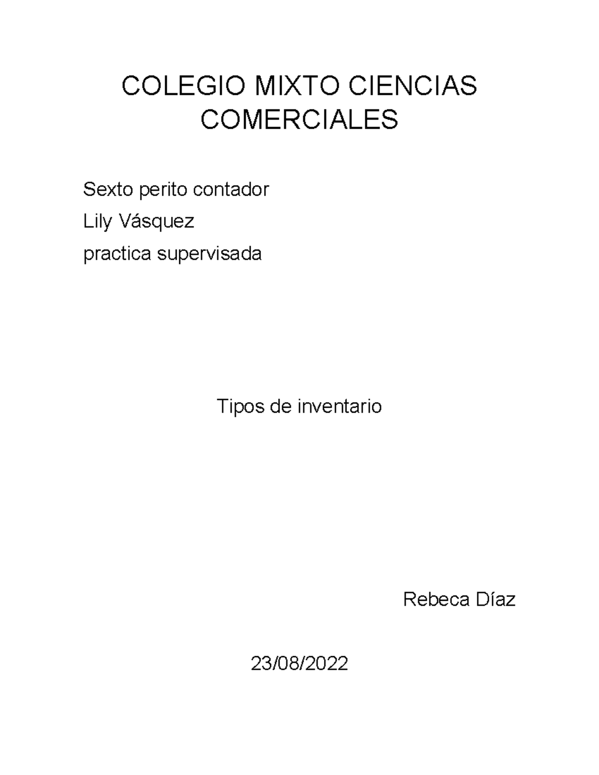 Tipos de inventarios - espero les sirva - COLEGIO MIXTO CIENCIAS ...