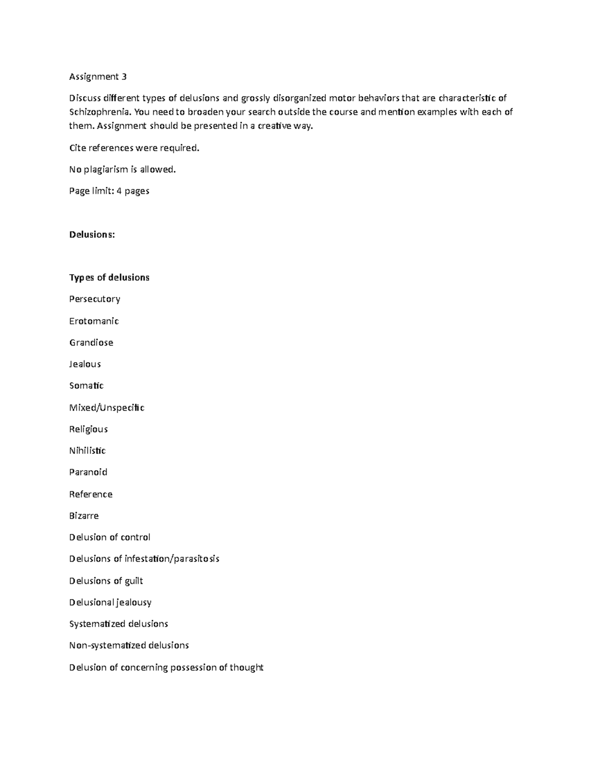 Assignment 3 - You need to broaden your search outside the course and ...