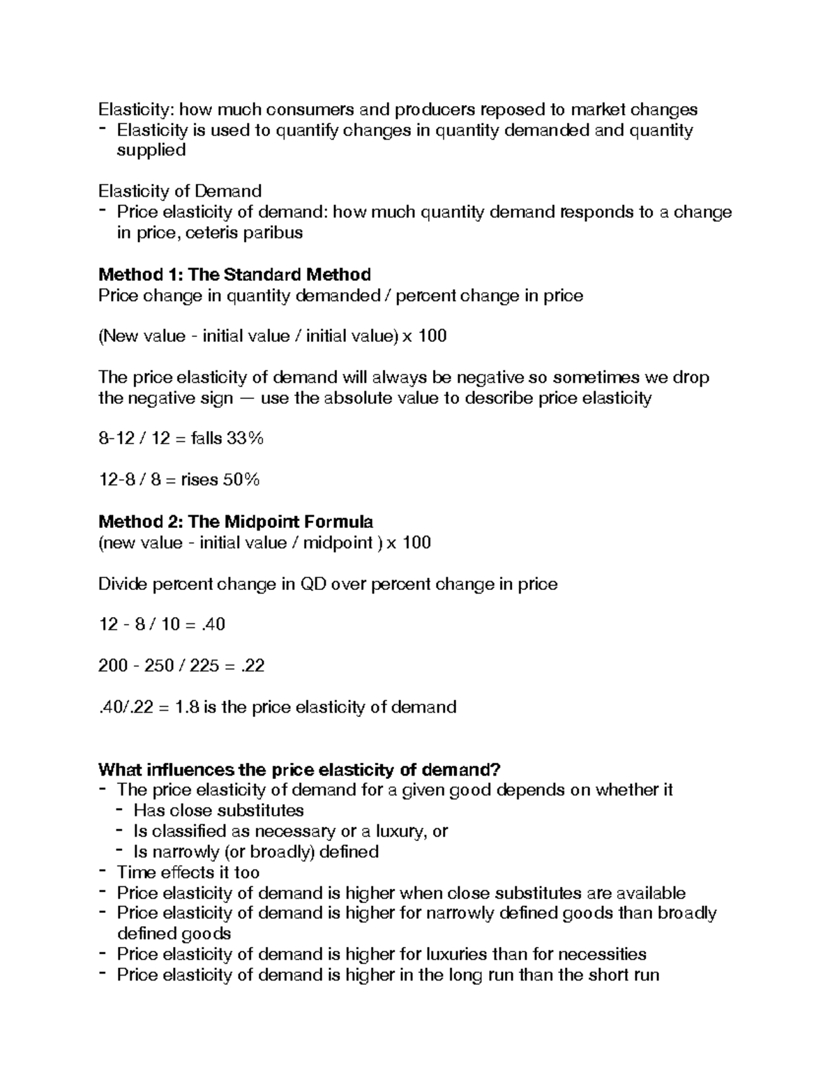 Economics Chapter 5 - Elasticity: how much consumers and producers ...