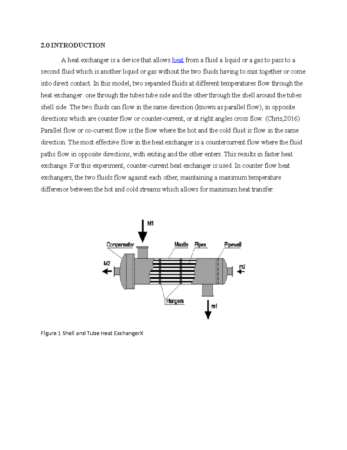 Report HEAT Exchanger - Taking chemical engineering course - 2 ...