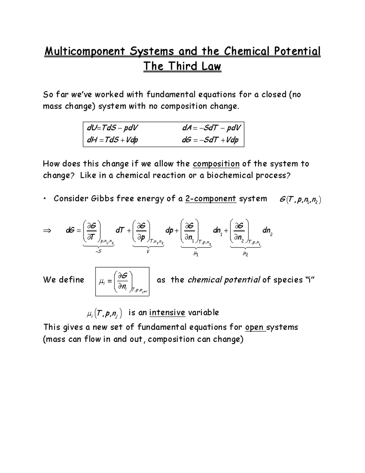 7.05 Multicomponent Systems Summary Notes - Multicomponent Systems and ...