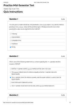 Prac Exam 1 - Prac Exam 1 2023 - SWEN20003 - Unimelb - Studocu
