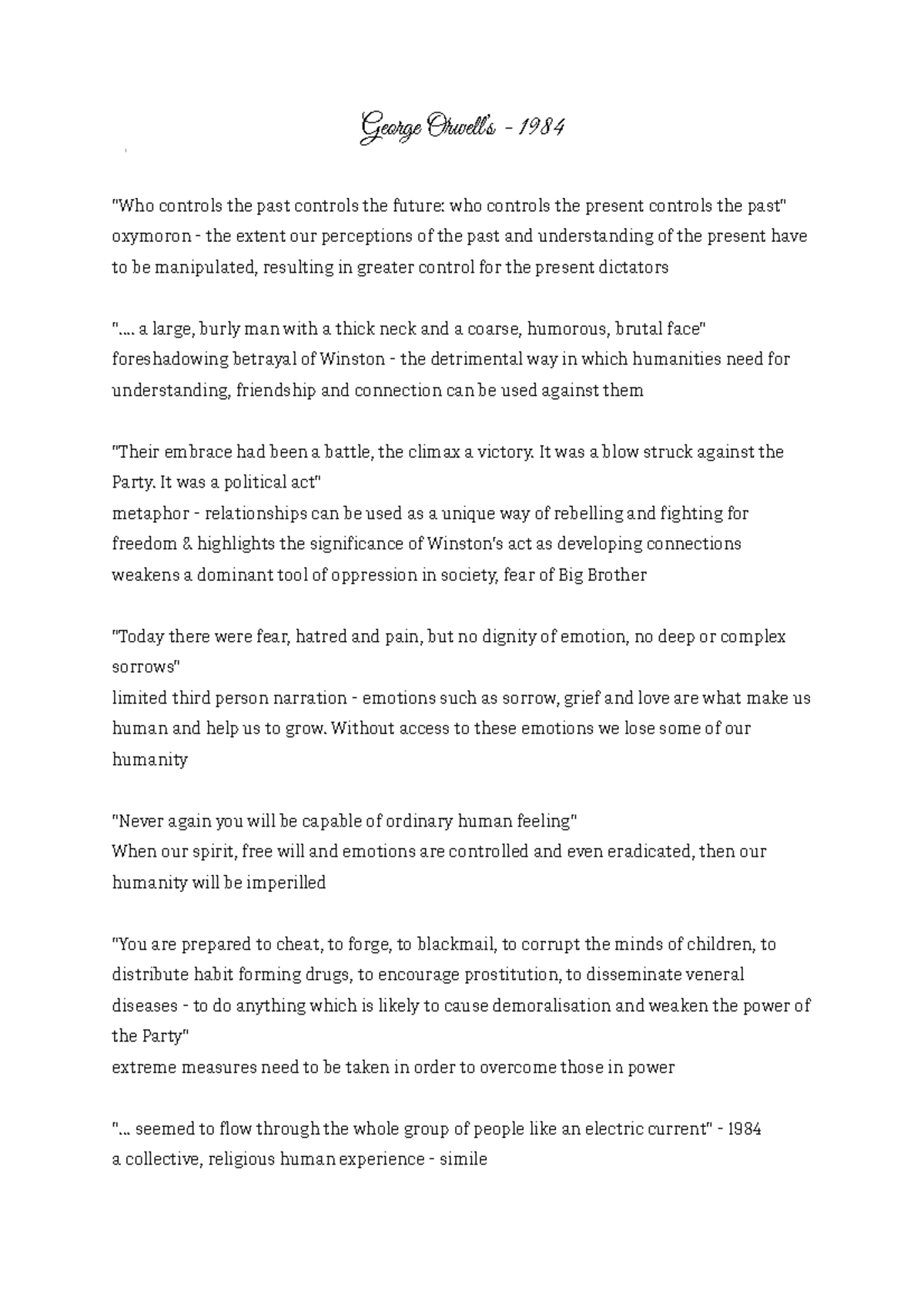 1984 - English Adv - George Orwell’s - 1984 "Who controls the past ...